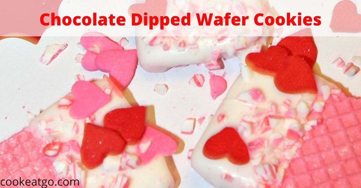 Easy Chocolate Dipped Wafer Cookies