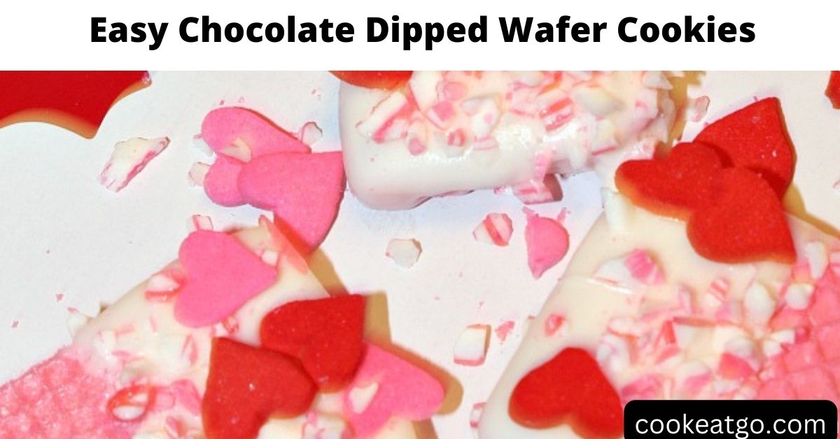 Easy Chocolate Dipped Wafer Cookies