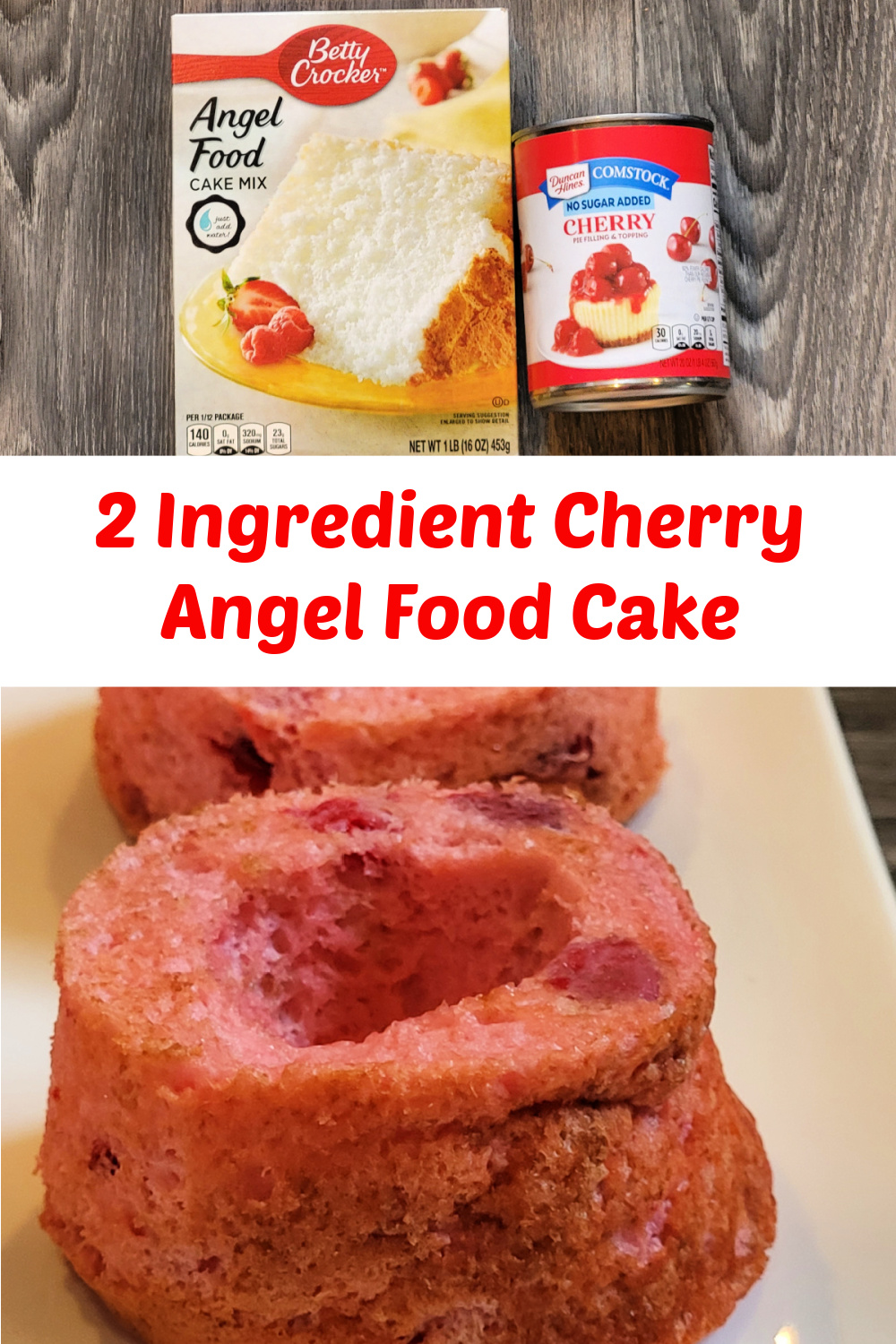 2 Ingredient Angel Food Cake And Pie Filling