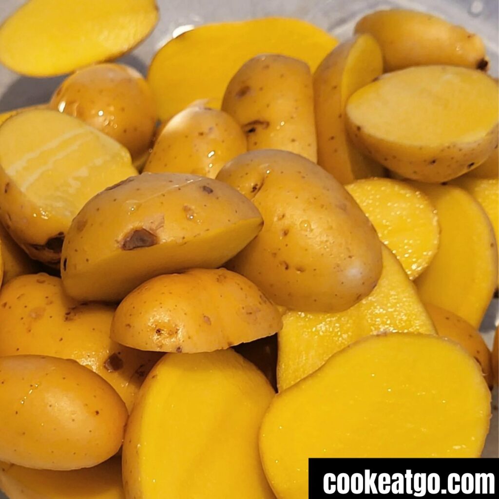 Air Fryer Petite Potatoes - Cook Eat Go