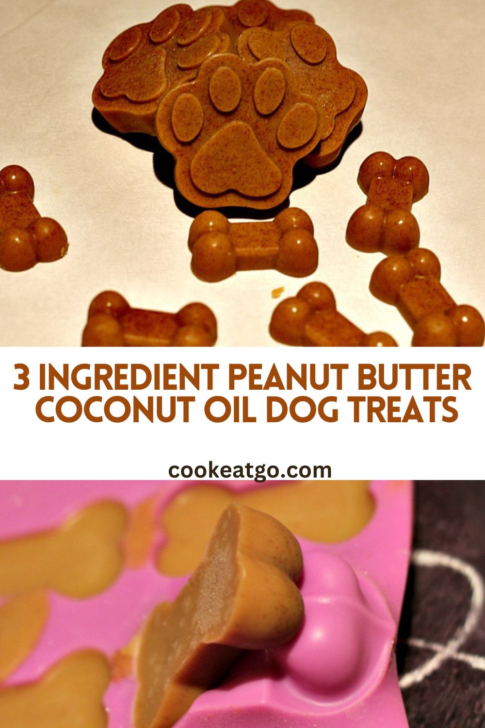 Easy Healthy Homemade Peanut Butter Coconut Oil Dog Treats - Cook Eat Go