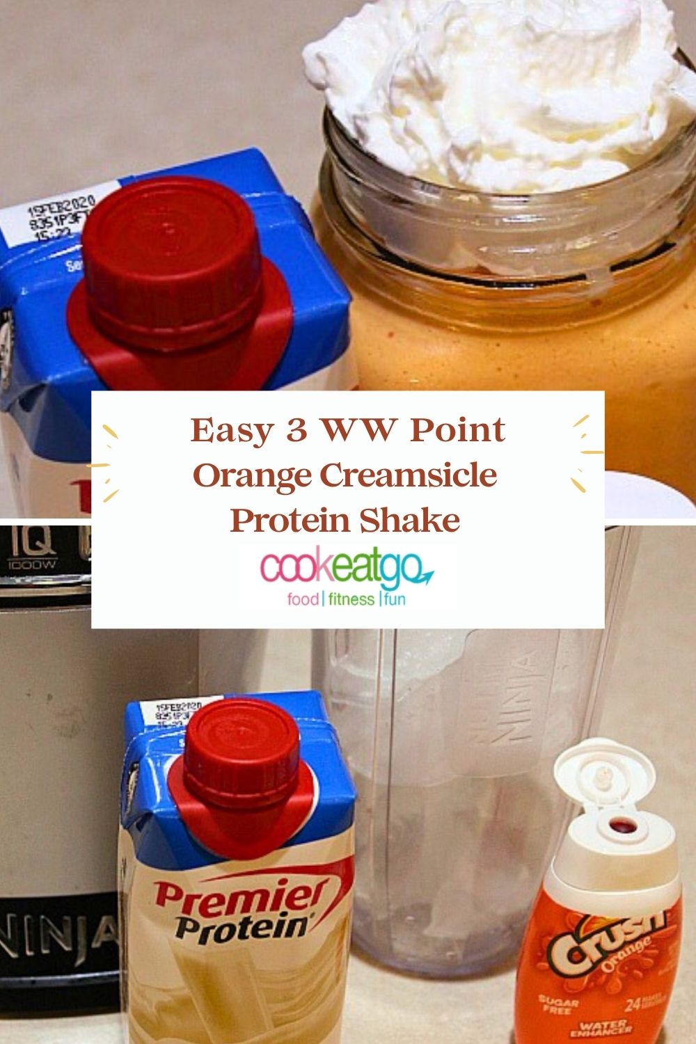 Orange Creamsicle Protein Shake Recipe - Cook Eat Go