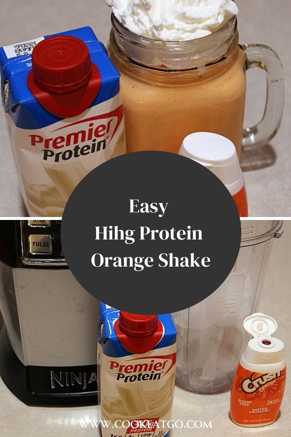 Orange Creamsicle Protein Shake Recipe - Cook Eat Go