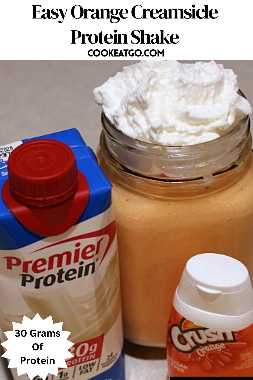 Orange Creamsicle Protein Shake Recipe - Cook Eat Go